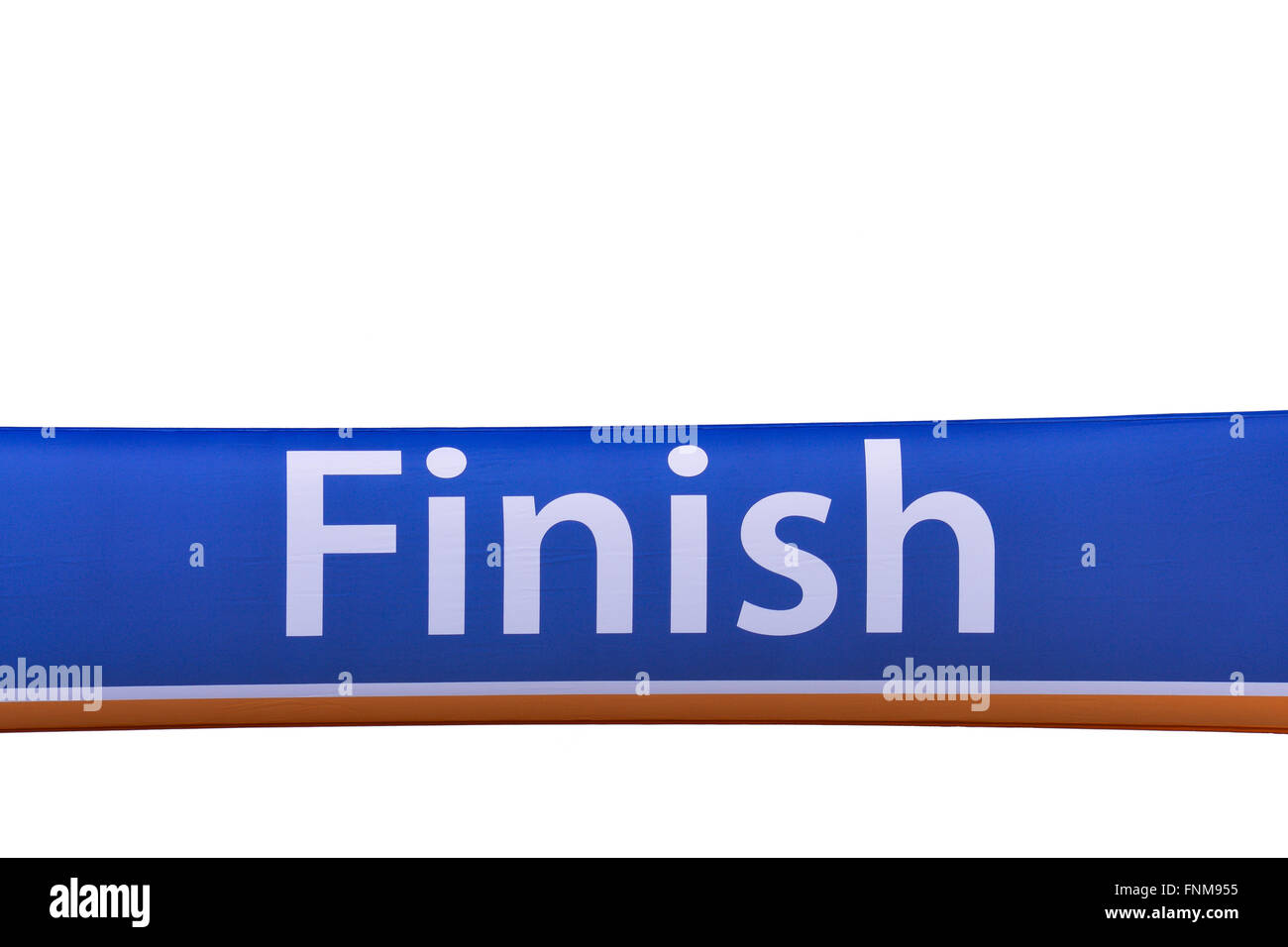 colorfull finish line banner isolated Stock Photo - Alamy