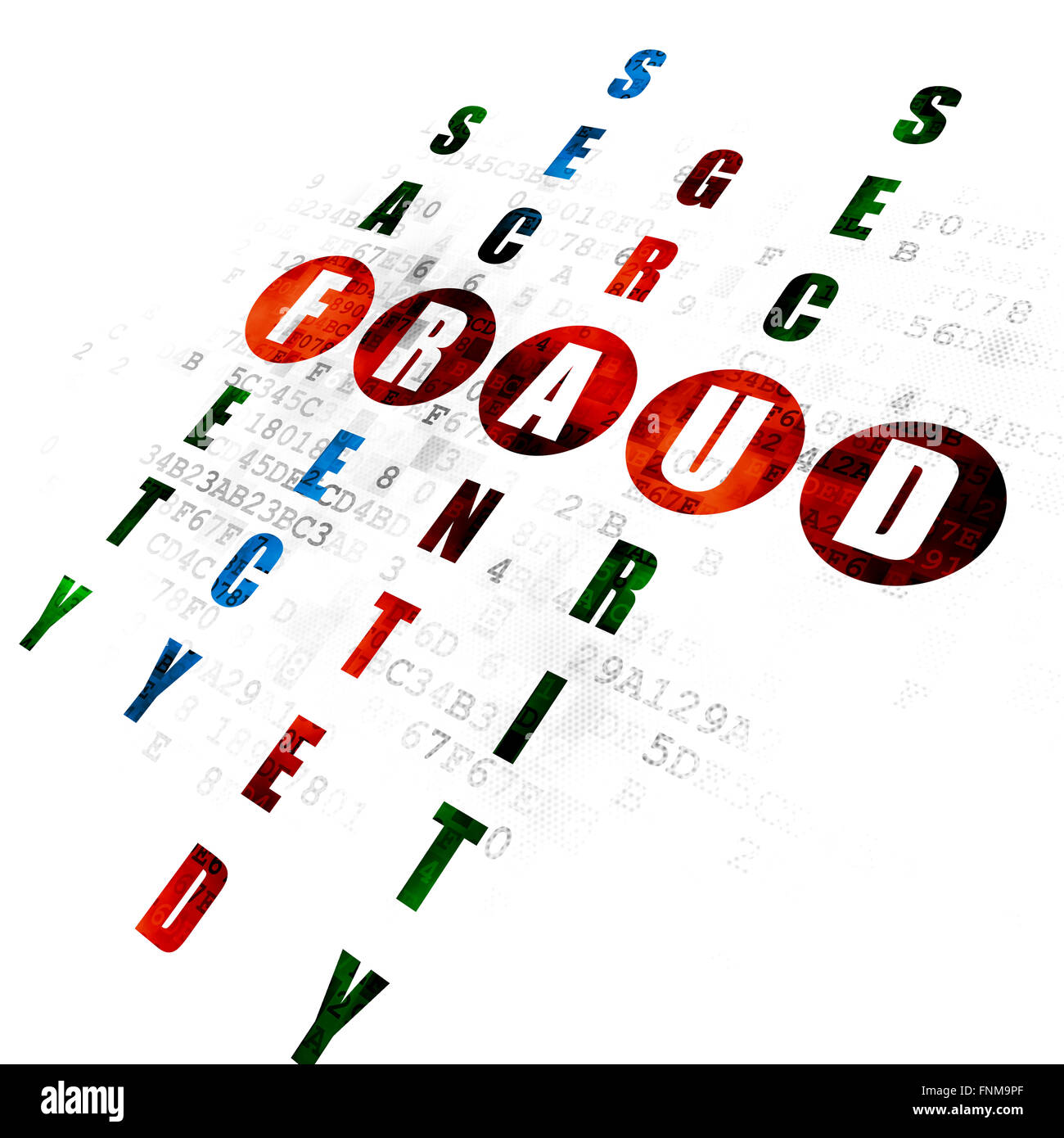 Safety concept: Fraud in Crossword Puzzle Stock Photo - Alamy