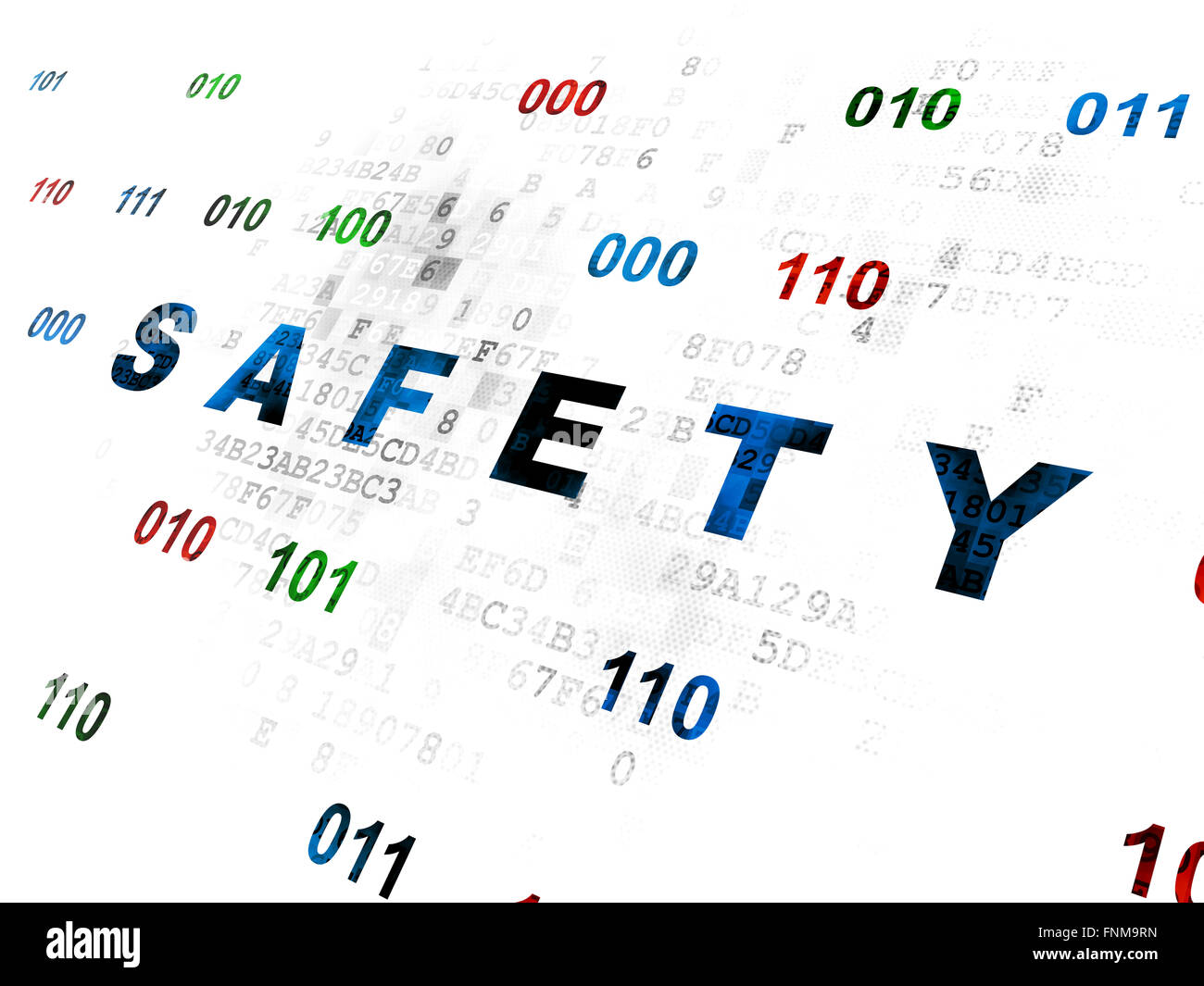 Safety concept: Safety on Digital background Stock Photo - Alamy