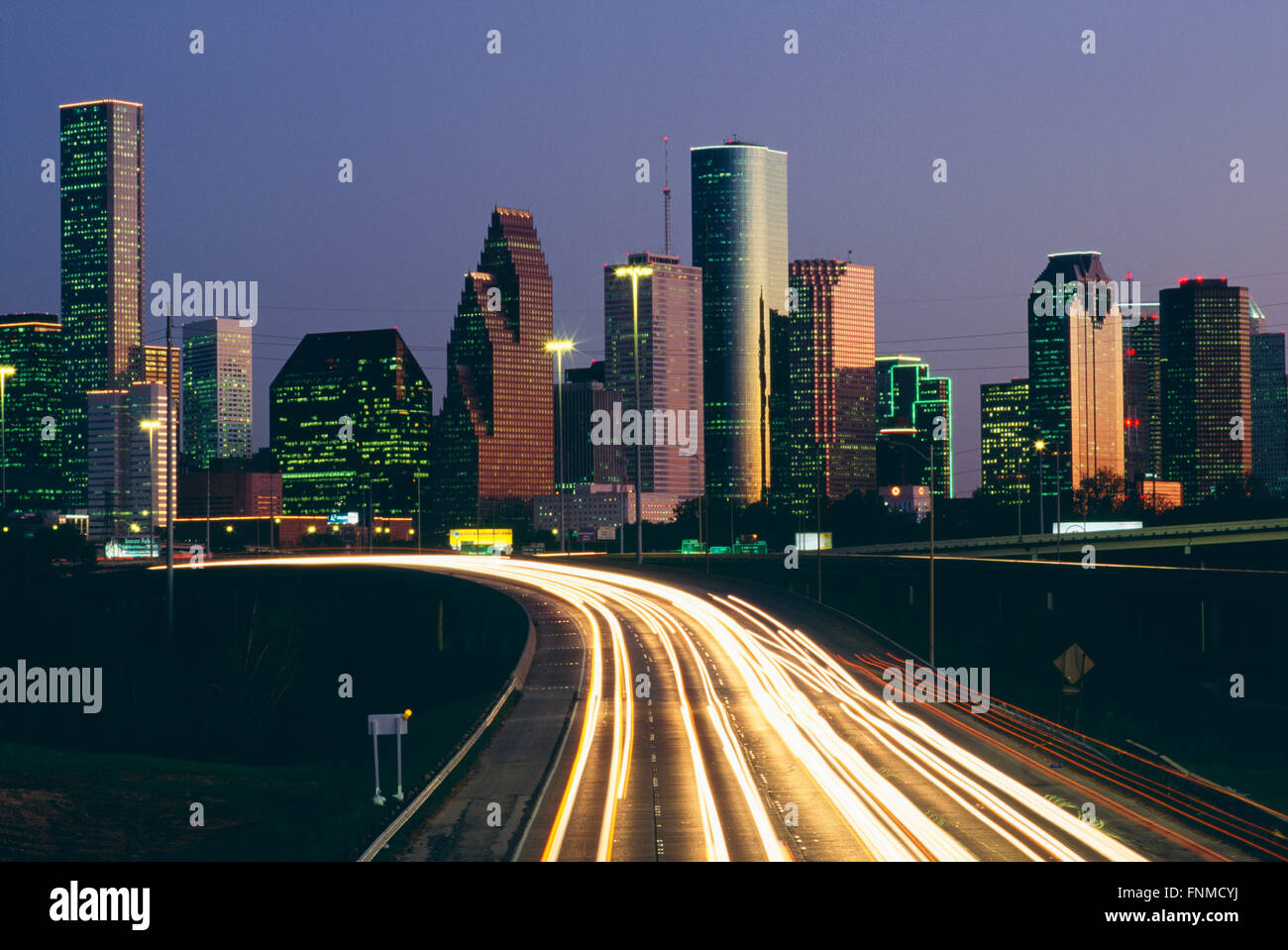 Houston city lights hi-res stock photography and images - Alamy
