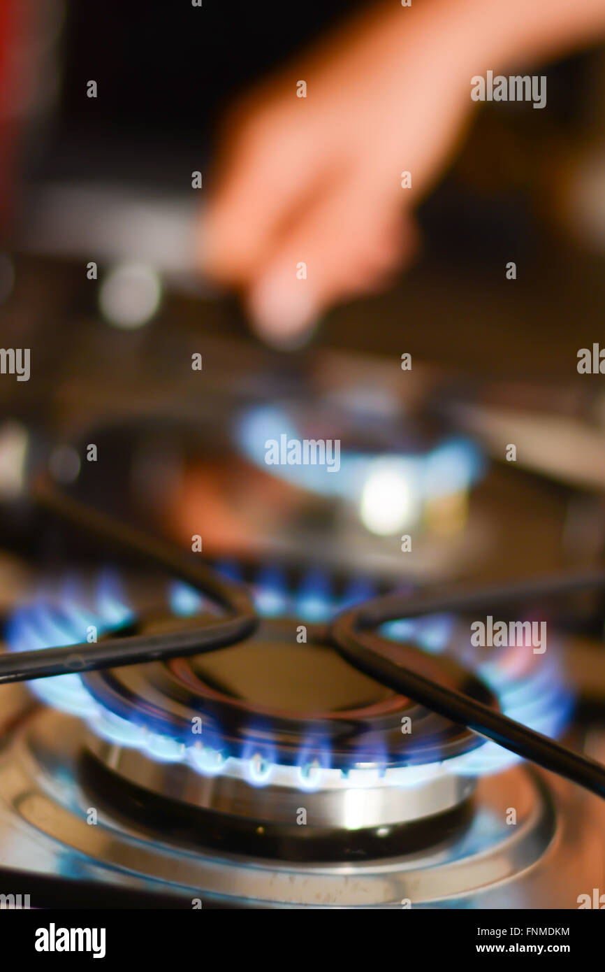 Gas turning on hi-res stock photography and images - Alamy