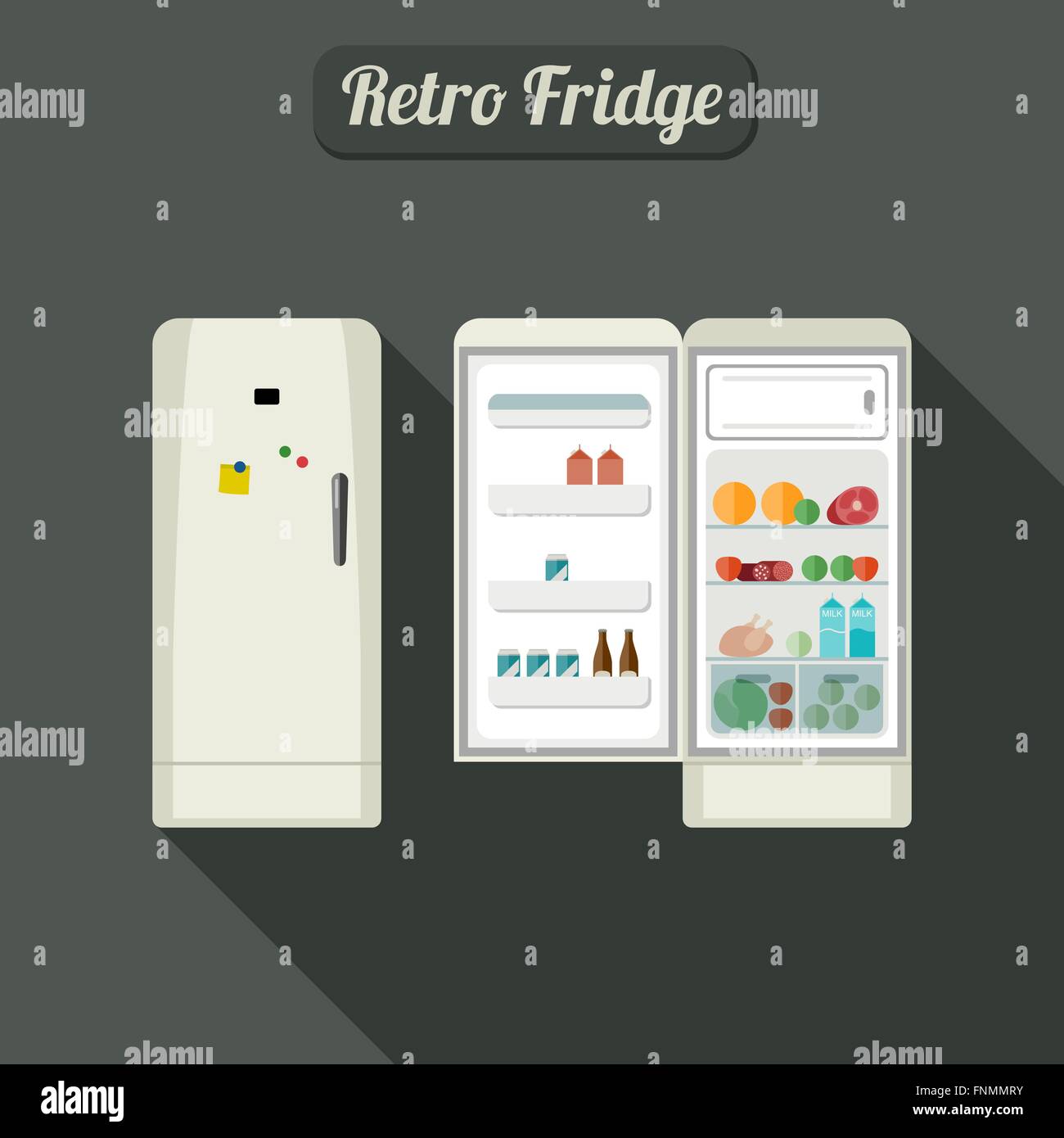 Empty Fridge Open Door Stock Photos & Empty Fridge Open Door Stock ...