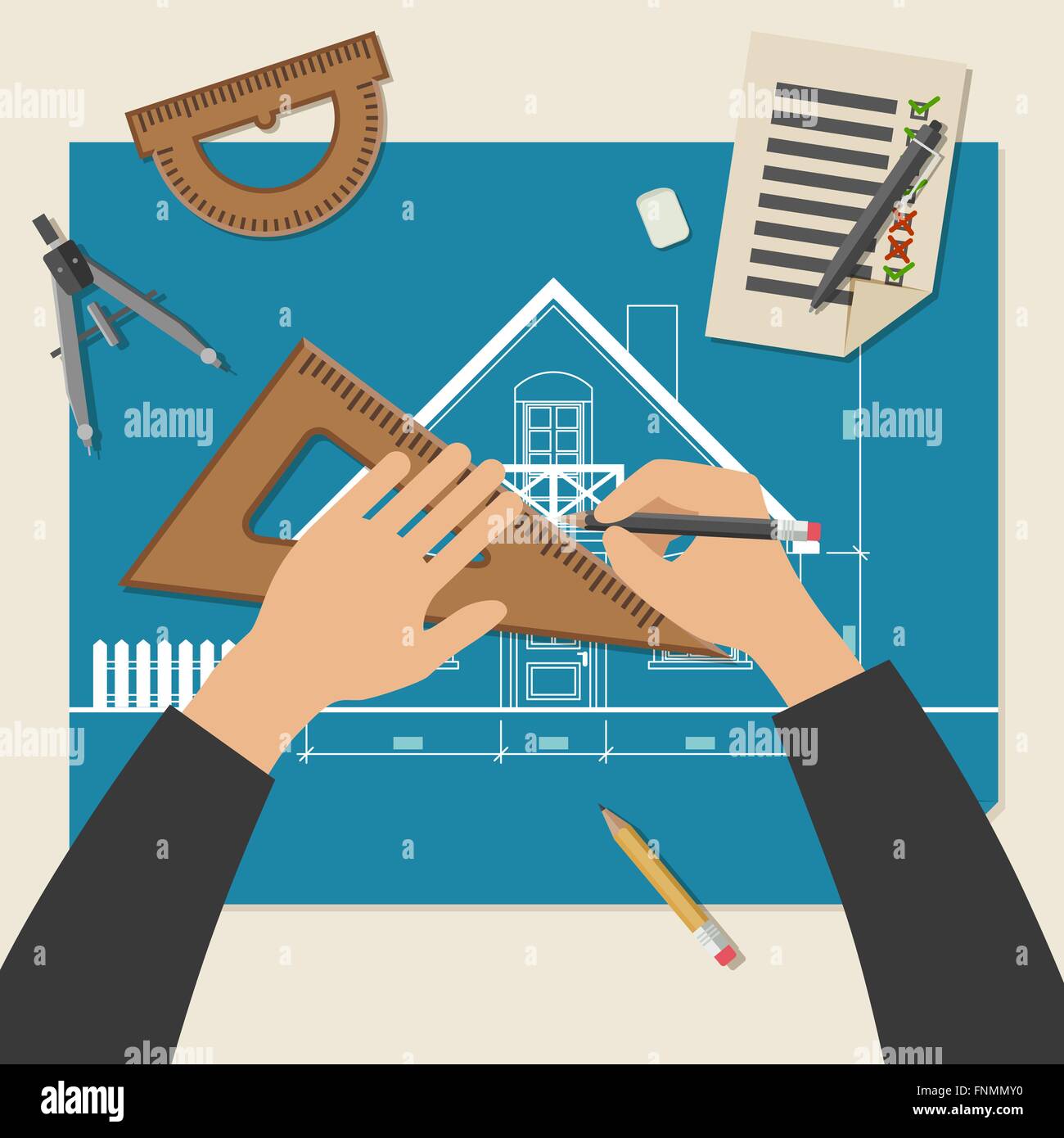 Process architect Stock Vector Images - Alamy