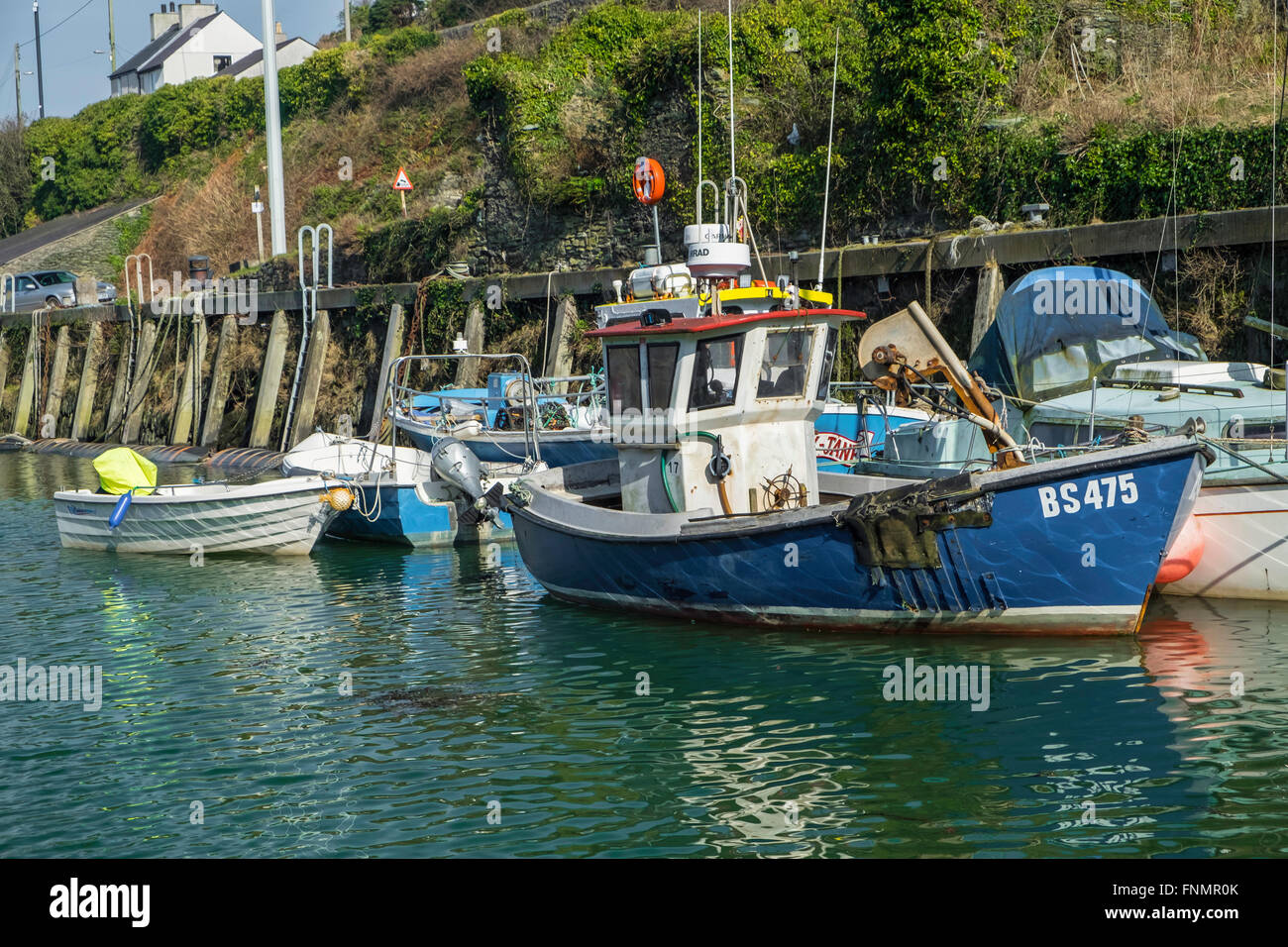 Amlwch Port Harbour Amlwch Anglesey North Wales Uk, fishing boats Stock ...