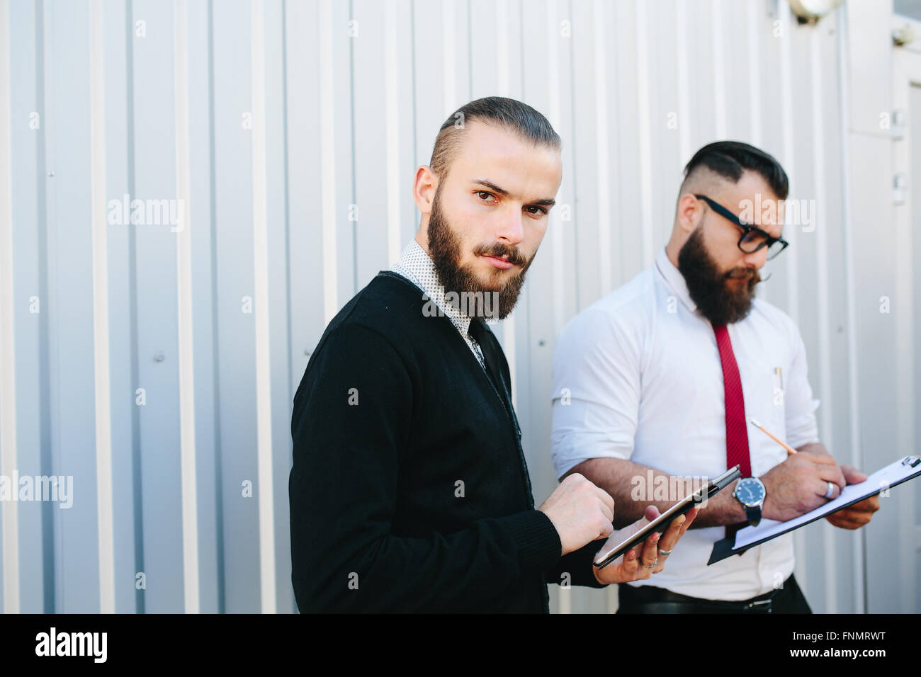 Bearded man watching something hi-res stock photography and images - Alamy