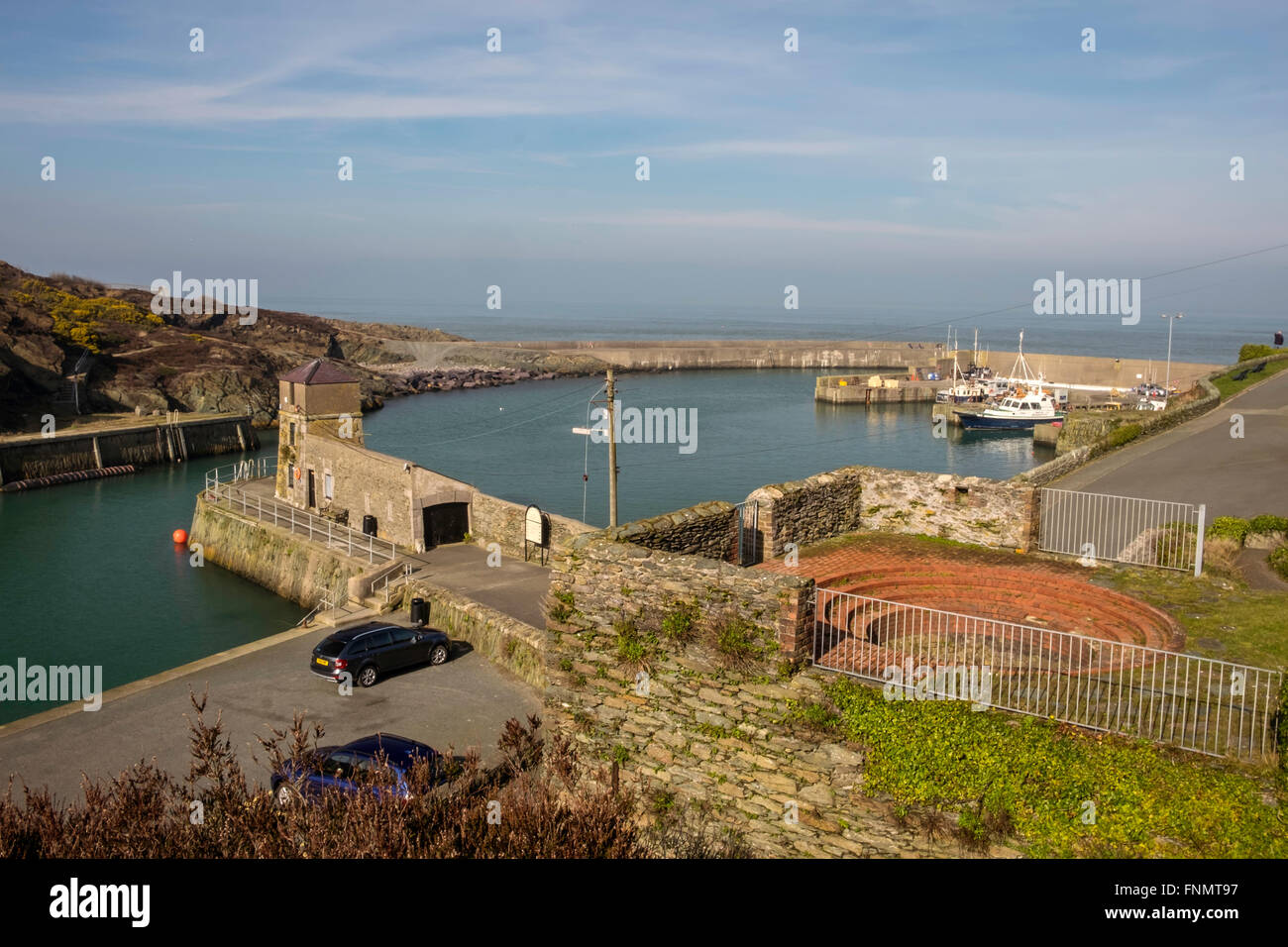 Amlwch Port harbour Amlwch Anglesey North Wales Uk, Watch Tower. boats ...