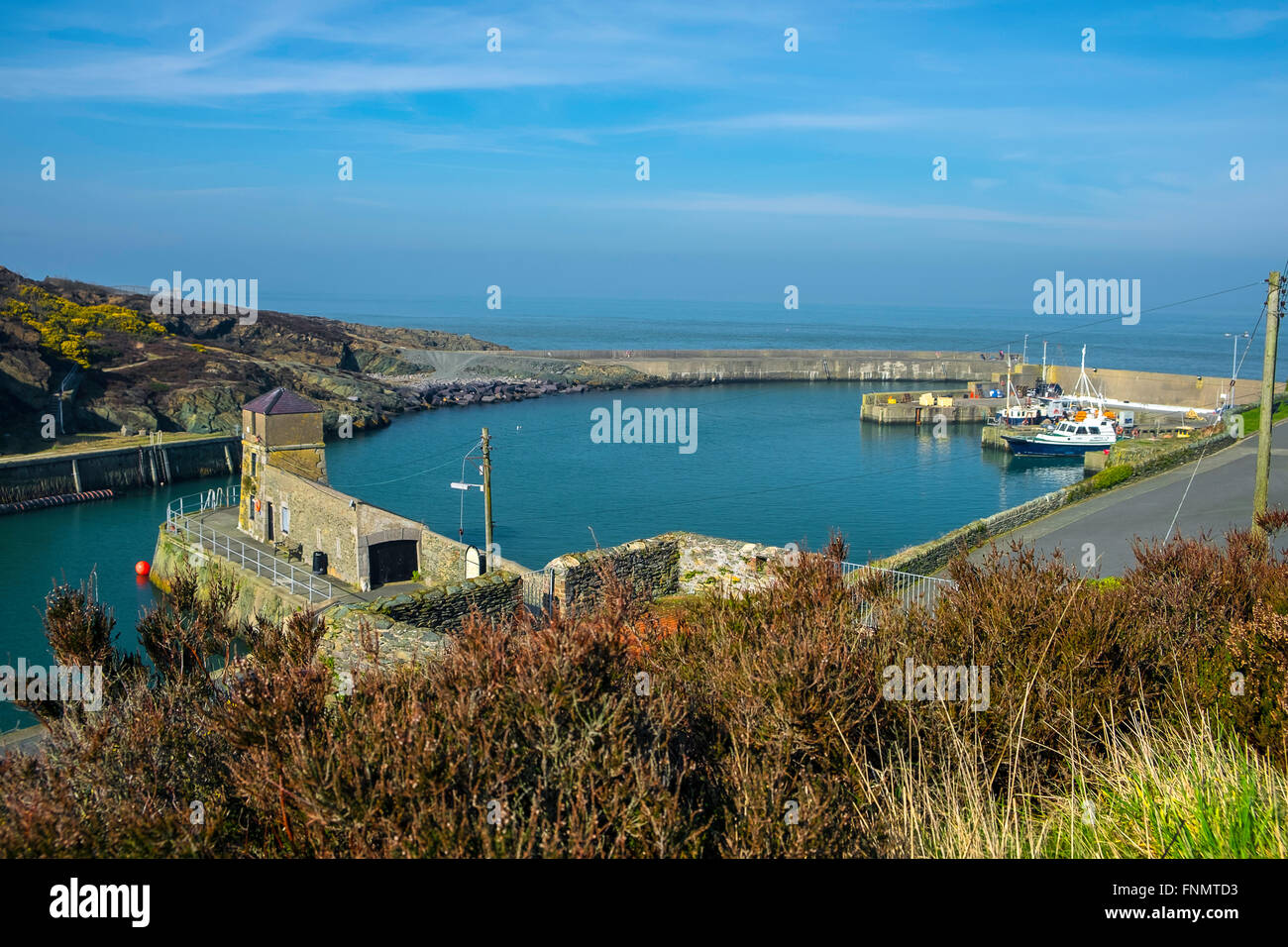 Amlwch Port harbour Amlwch Anglesey North Wales Uk, Watch Tower. boats ...