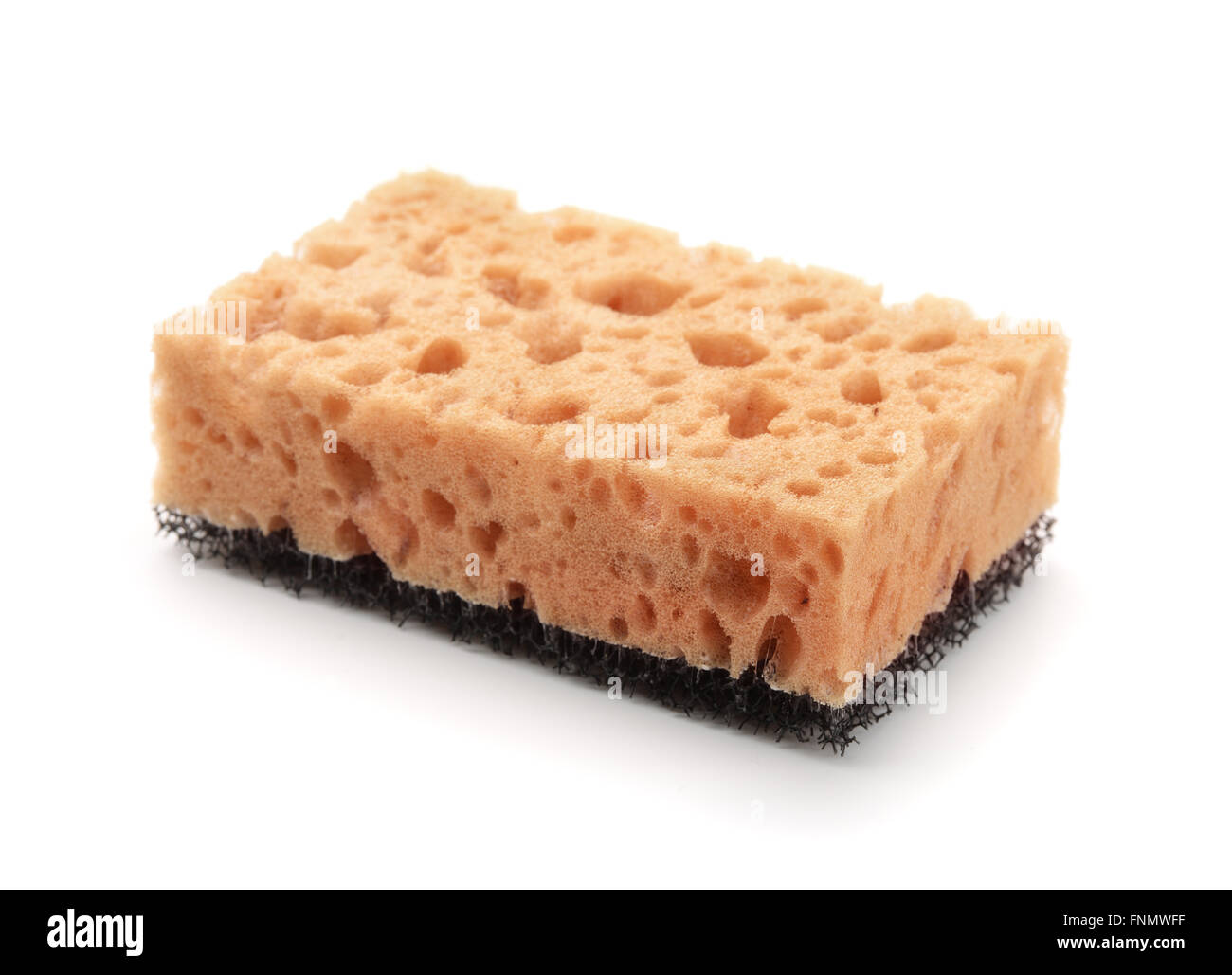 Kitchen sponge isolated on white Stock Photo - Alamy
