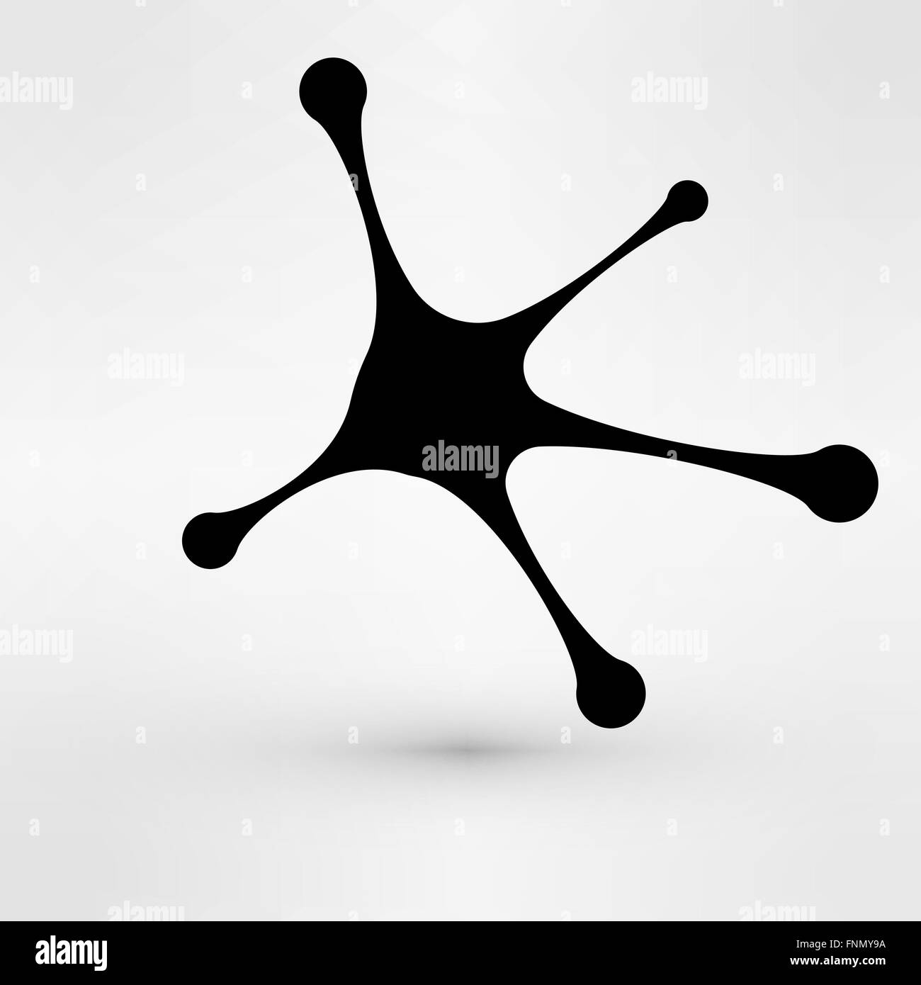Abstract connection icon logo design made of pieces - various geometric ...
