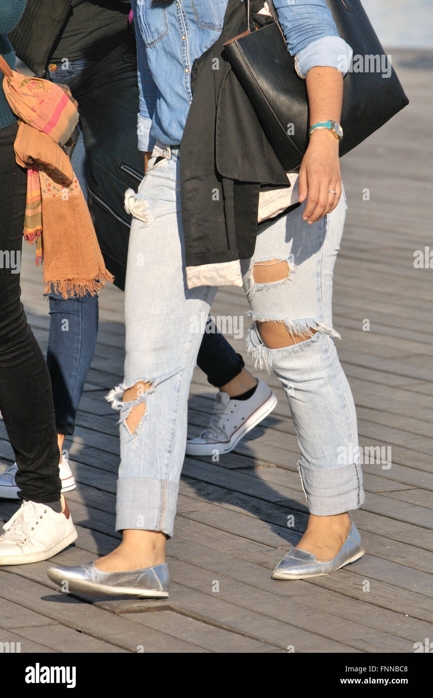 Ripped pants hi-res stock photography and images - Alamy
