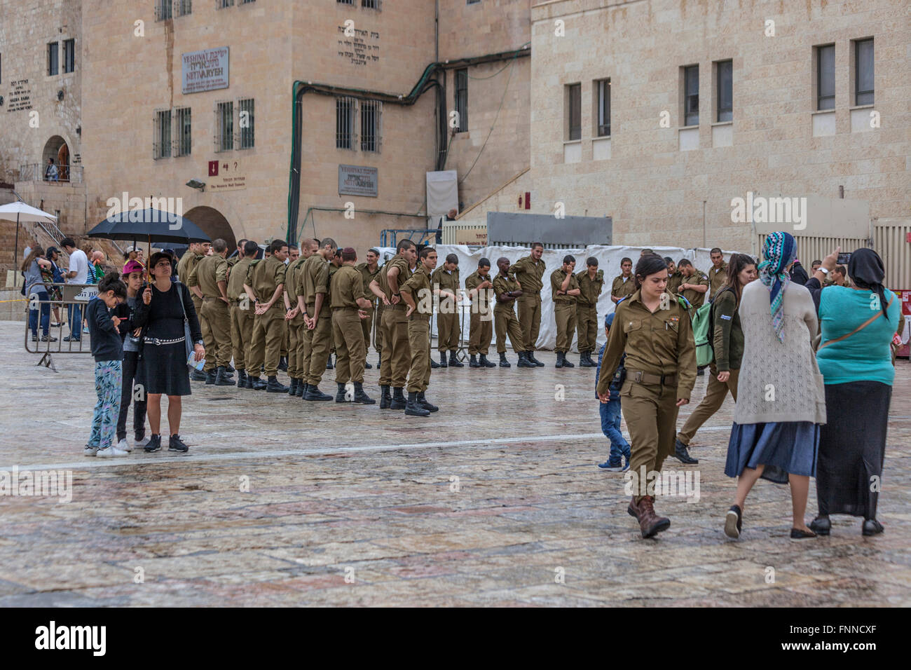 Western Wall, Wailing Wall or Kotel, Jerusalem, Palestine Stock Photo ...