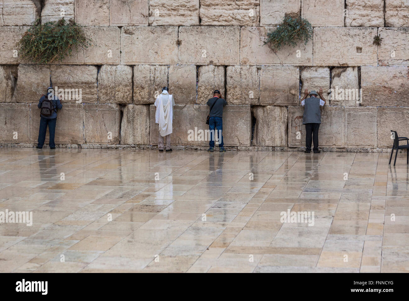 Western Wall, Wailing Wall or Kotel, Jerusalem, Palestine Stock Photo ...