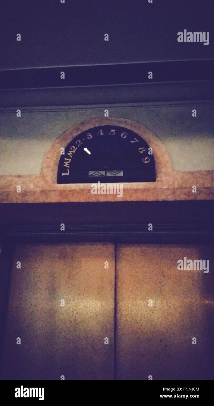 Old fashioned elevator hi-res stock photography and images - Alamy
