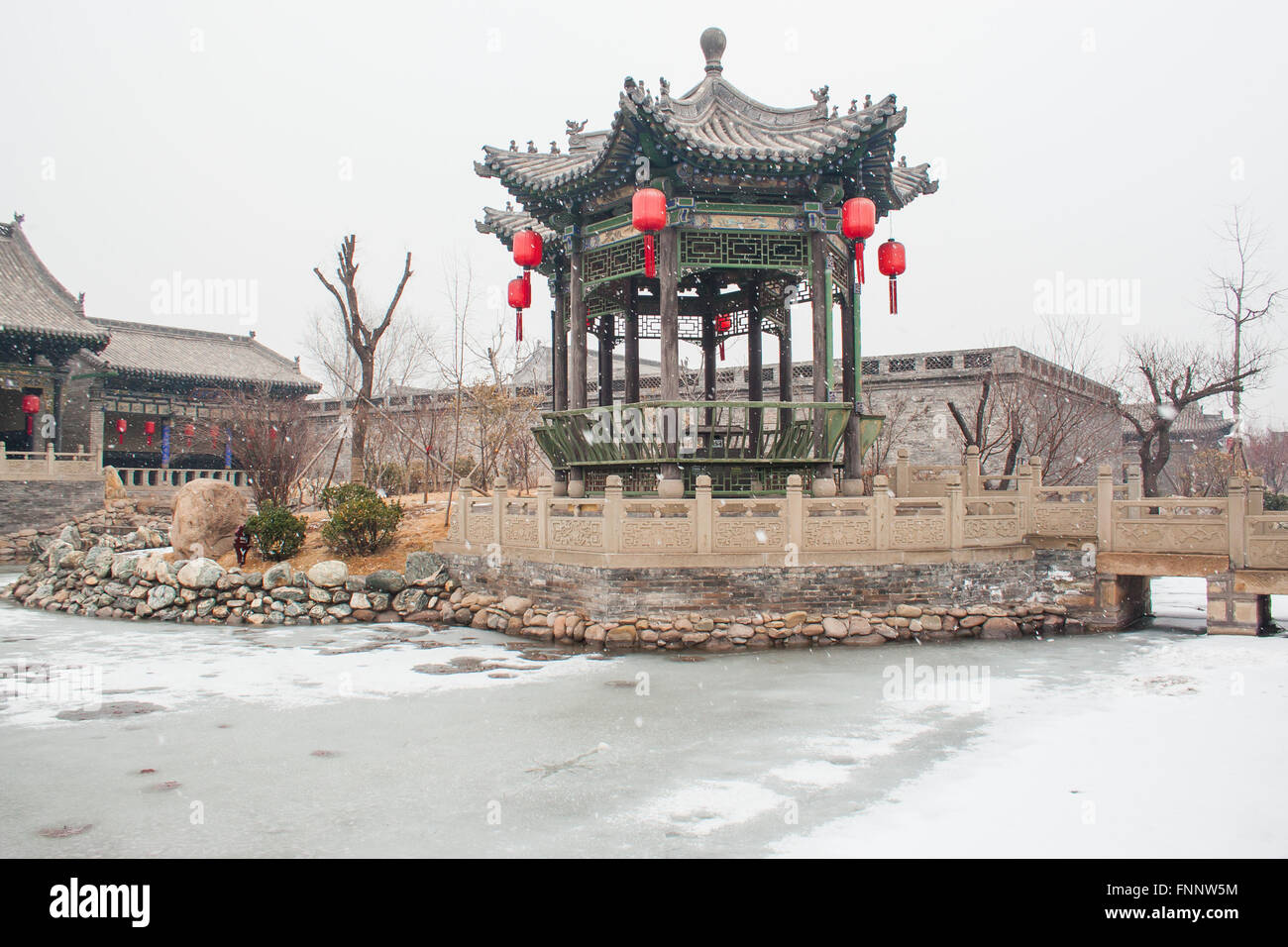 chinese old style pavilion Stock Photo - Alamy