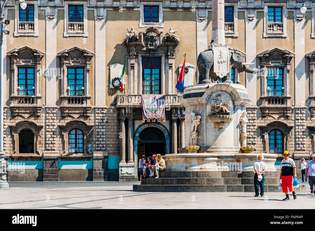 City's Town Hall. Palazzo degli Elefanti - Elephants Palace - is a ...