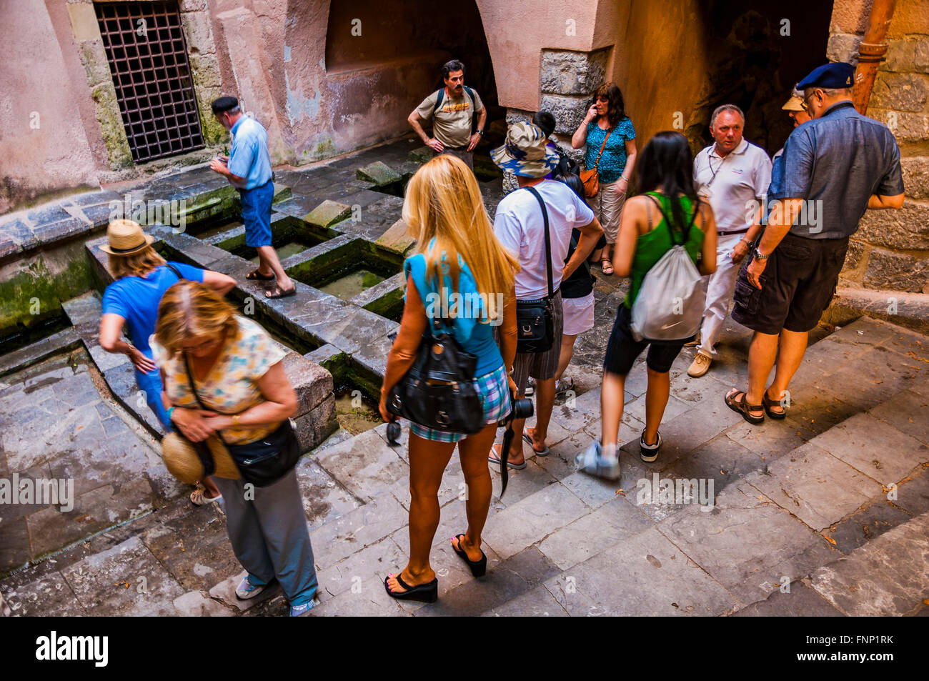 Medieval public laundry in Cefalu, Sicily, Italy Stock Photo - Alamy