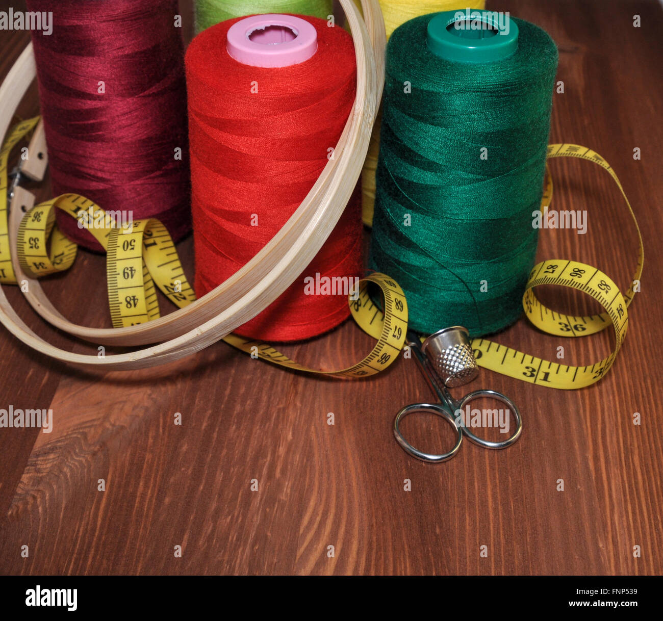 Sewing background hi-res stock photography and images - Alamy