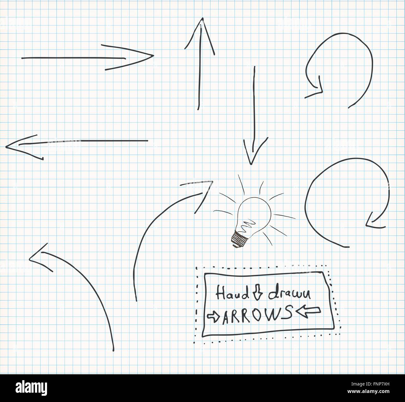 hand drawn arrows Stock Vector Image & Art - Alamy