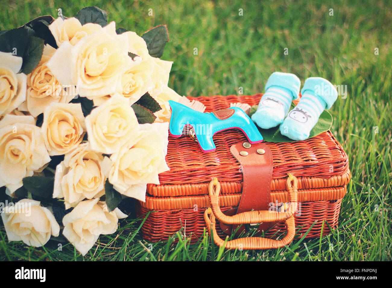 Celebrating the coming baby Stock Photo - Alamy