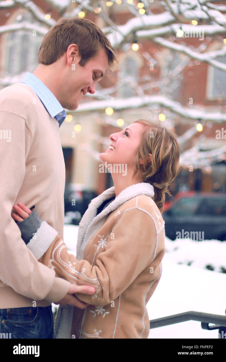 Love in winter Stock Photo - Alamy