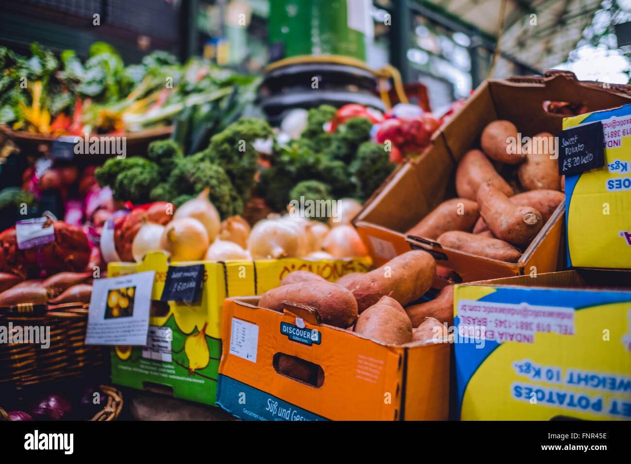 Borough Market Vegetables Stock Photo - Alamy
