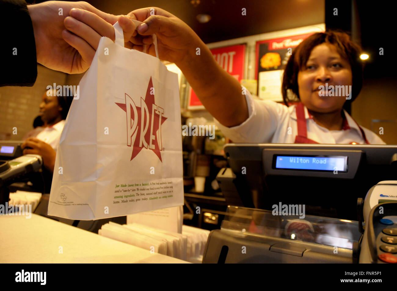 Pret a Manger images of produce and displays Stock Photo - Alamy