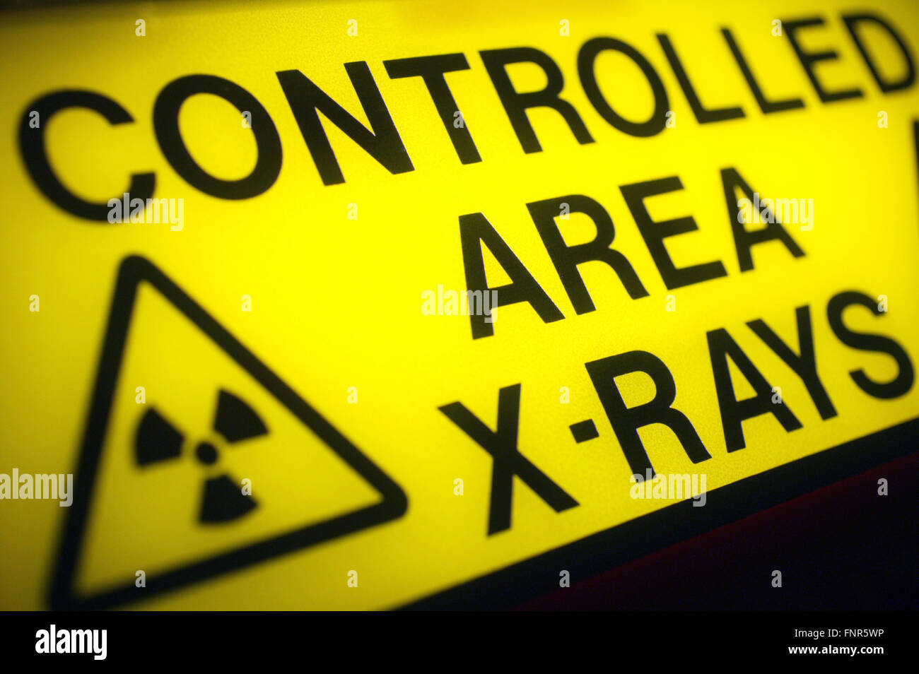 Controlled x ray area sign hi-res stock photography and images - Alamy