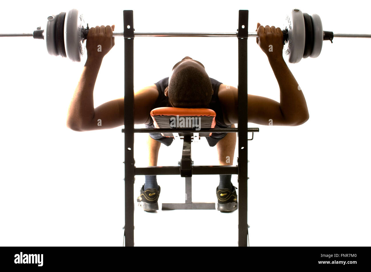 Man in great physical shape working out, toned muscles Stock Photo - Alamy
