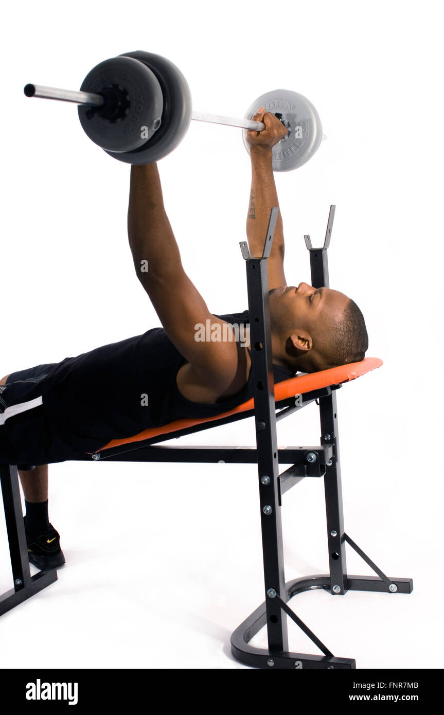 Man in great physical shape working out, toned muscles Stock Photo - Alamy