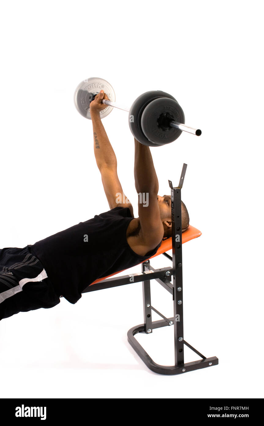 Man in great physical shape working out, toned muscles Stock Photo - Alamy