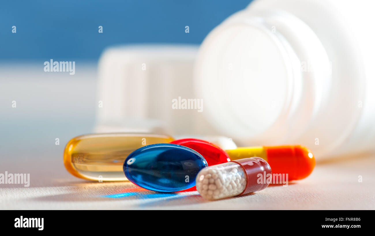 Abstract medical backgrounds with colorful pills for your design Stock ...