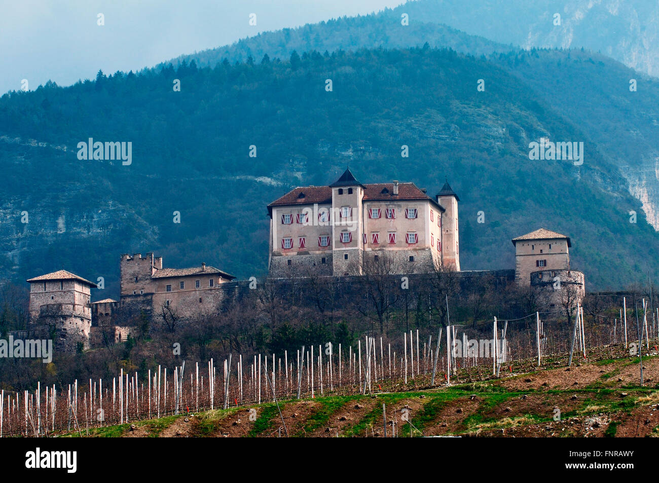 Italy, Trentino Alto Adige, Castel Thun Castle Stock Photo - Alamy