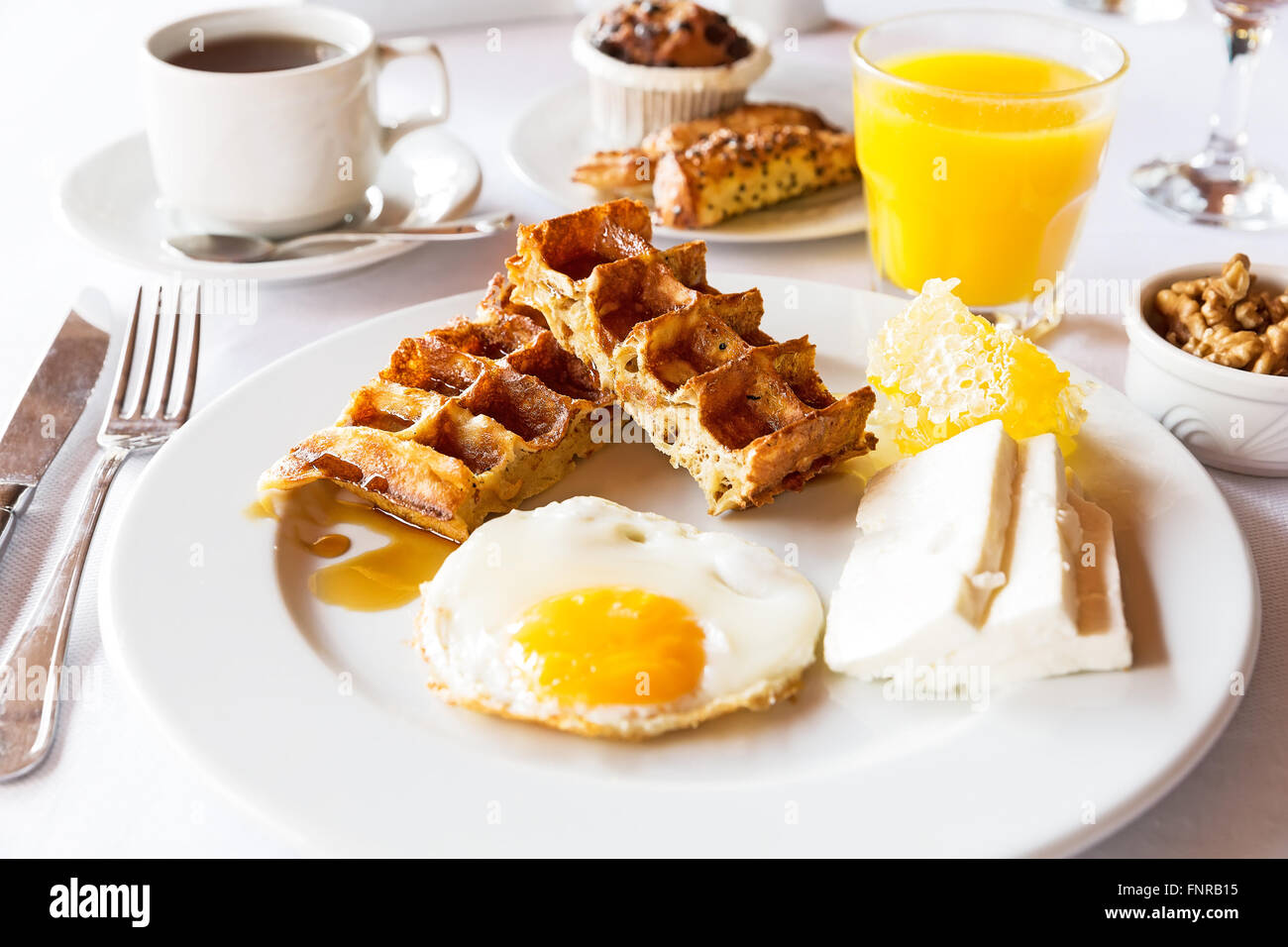 Delicious Breakfast With Coffee