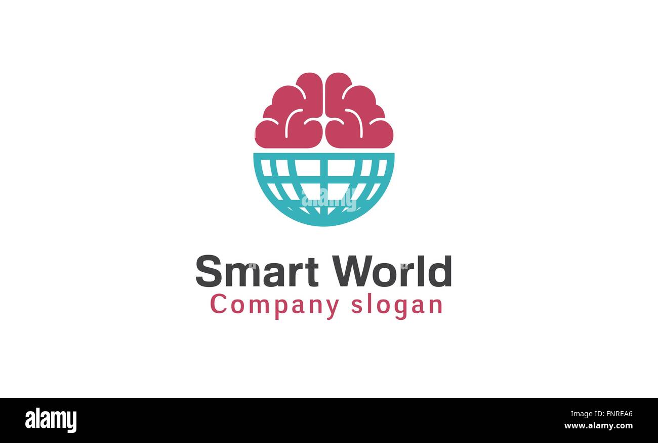 Smart world technology logo Stock Vector Images - Alamy