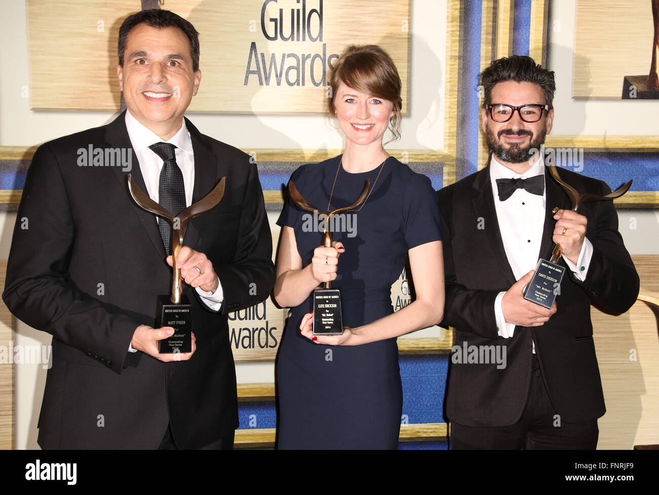 2016 Writers Guild Awards at Hyatt Regency Century Plaza - Press Room ...