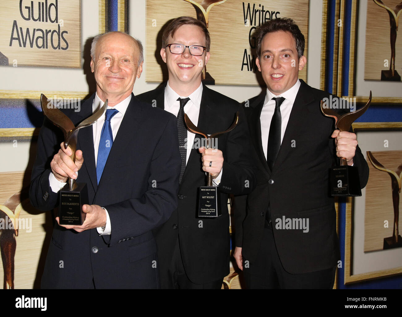 2016 Writers Guild Awards at Hyatt Regency Century Plaza - Press Room ...