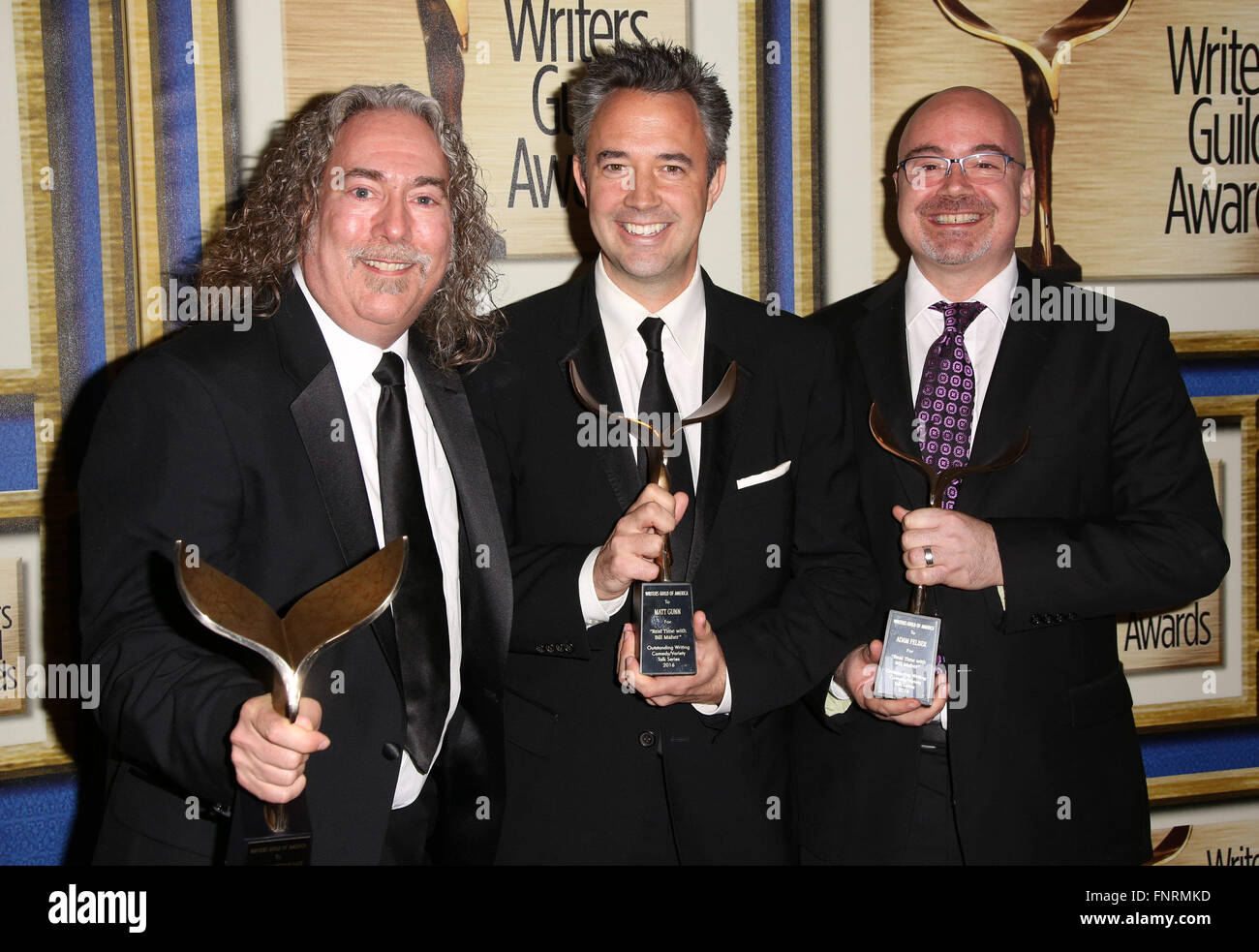 2016 Writers Guild Awards at Hyatt Regency Century Plaza - Press Room ...