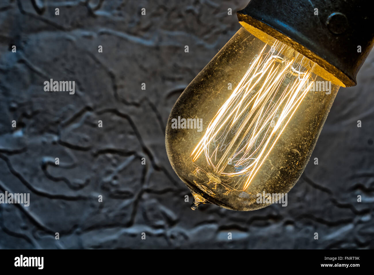 Vintage Antique Edison Light Bulb Fixture Stock Photo - Alamy