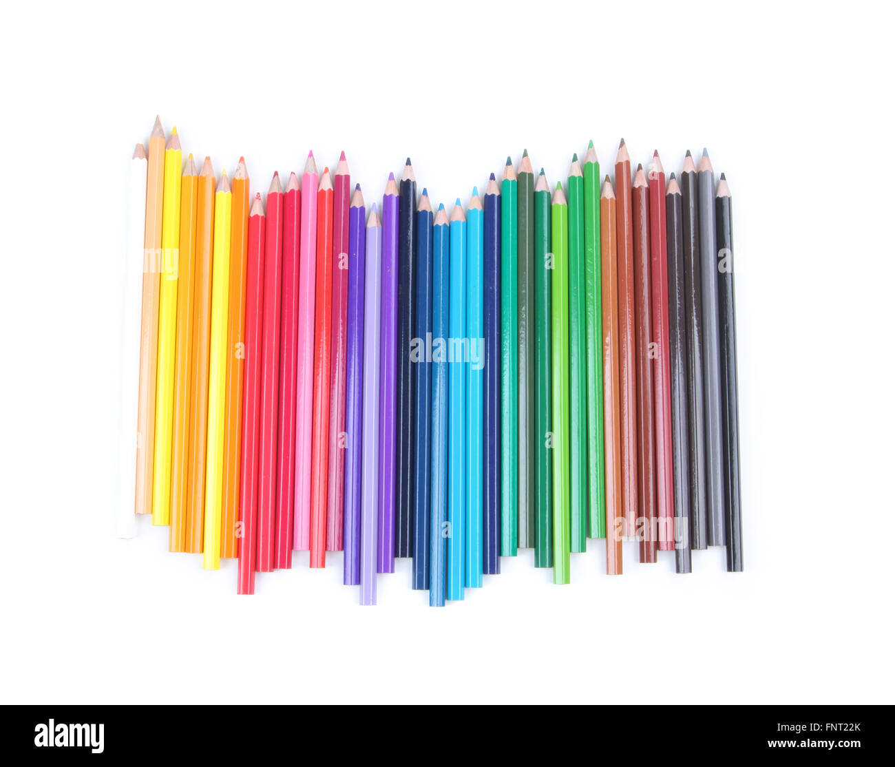 Crayon color school line Cut Out Stock Images & Pictures - Alamy