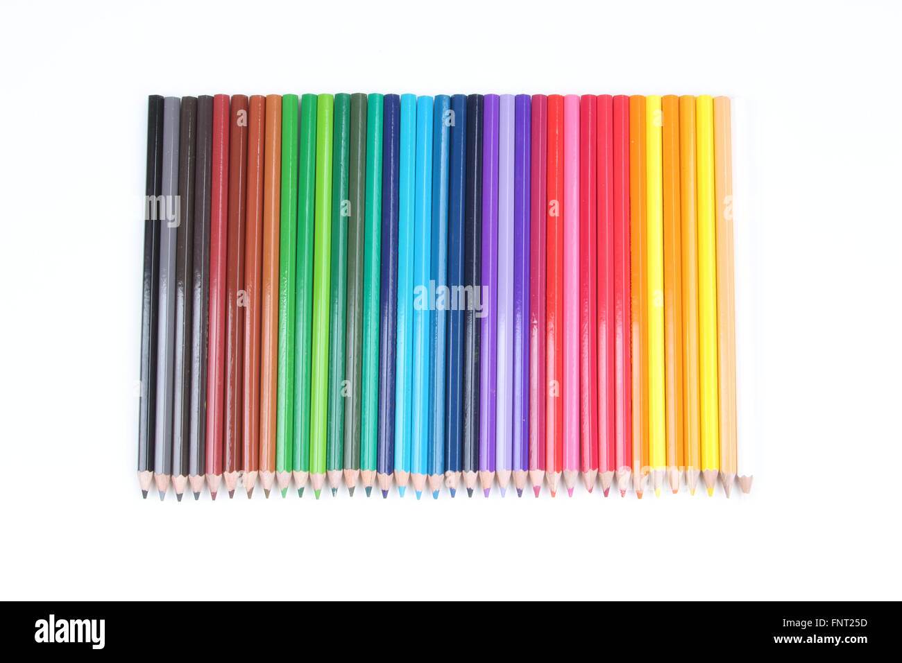 Crayon color school line Cut Out Stock Images & Pictures - Alamy
