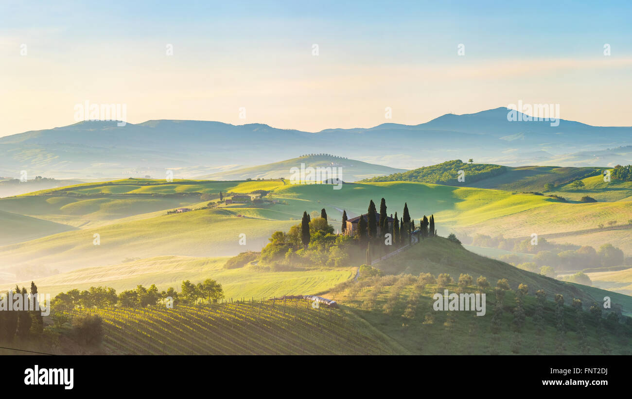 Tuscany at spring Stock Photo - Alamy