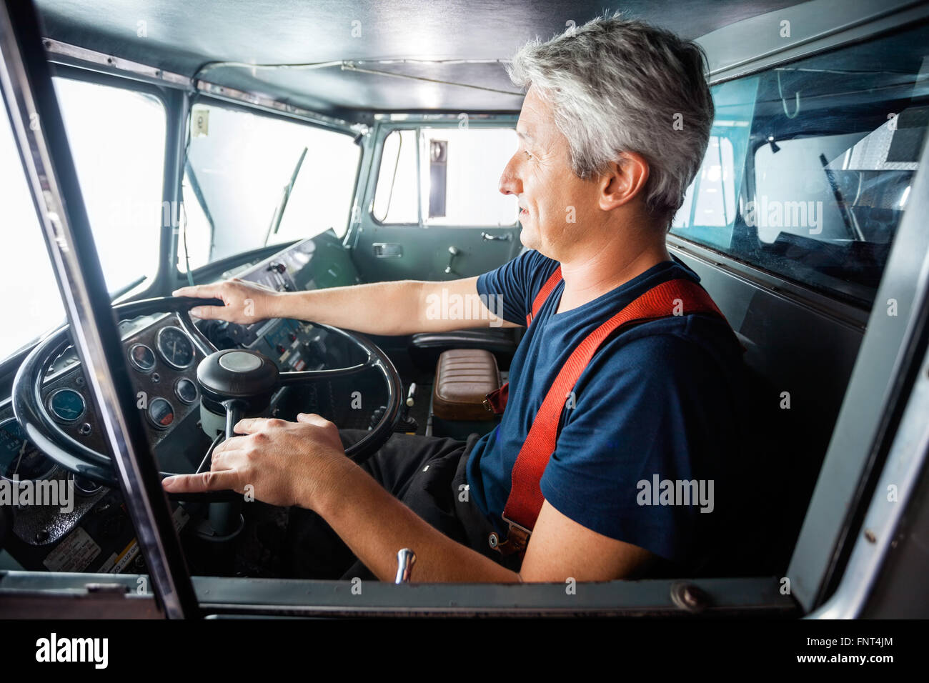 Driving fireman hi-res stock photography and images - Alamy