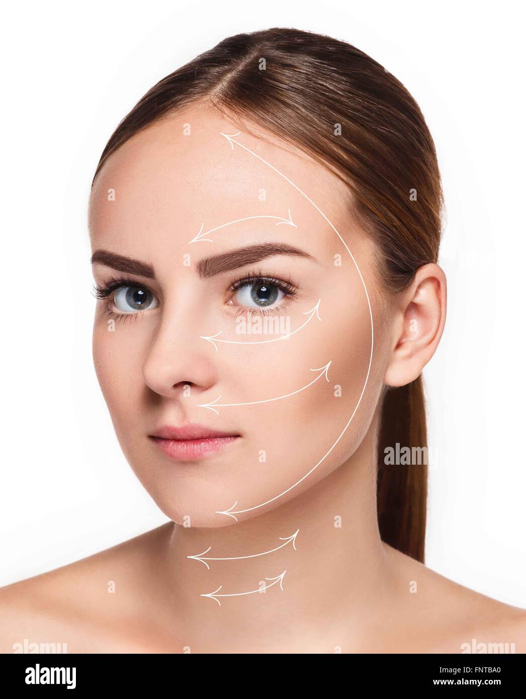 Young female with clean fresh skin Stock Photo - Alamy