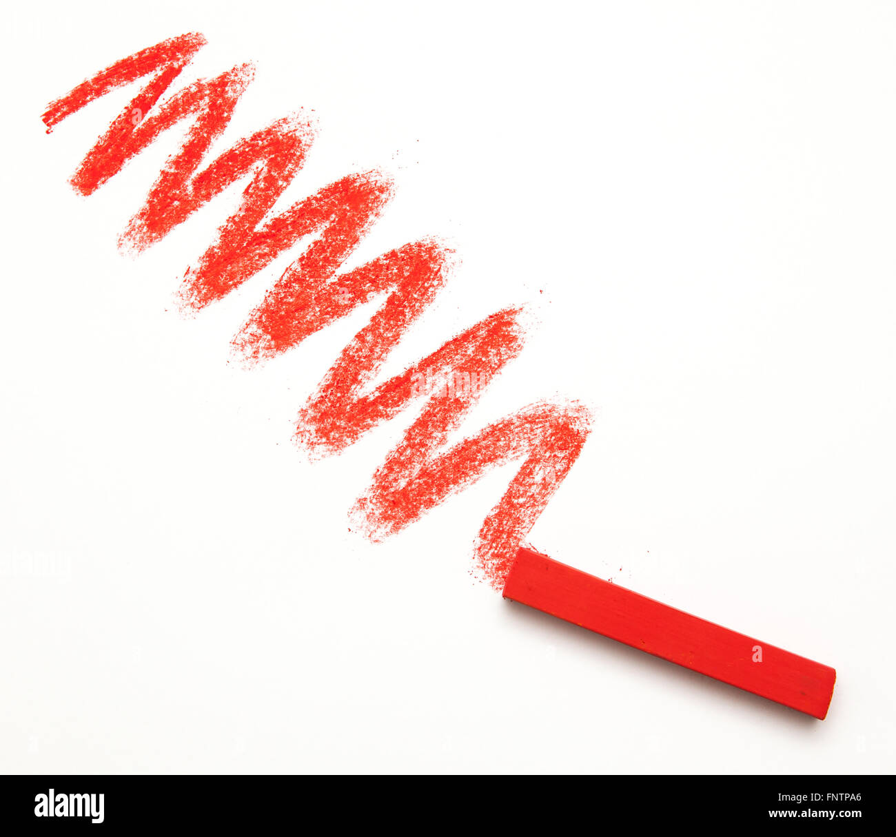 red rectangular pastel on a white background Stock Photo - Alamy