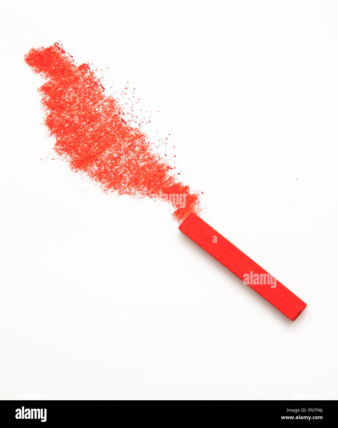 red rectangular pastel on a white background Stock Photo - Alamy