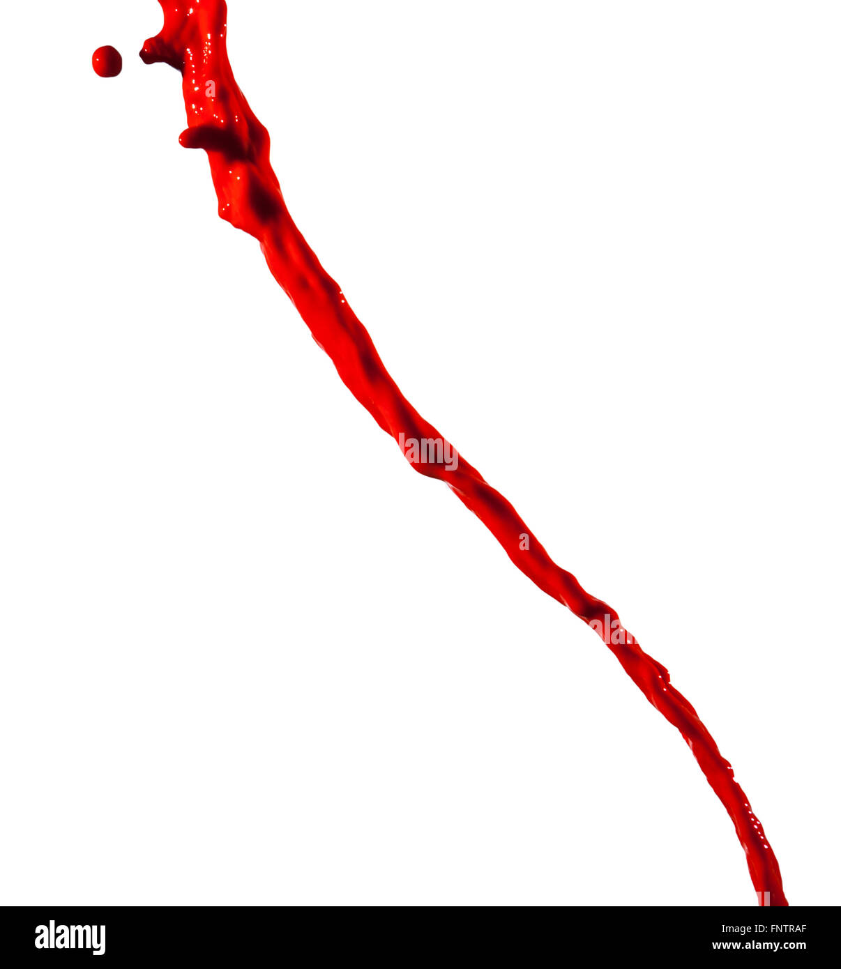 splash of red paint isolated on white background Stock Photo - Alamy