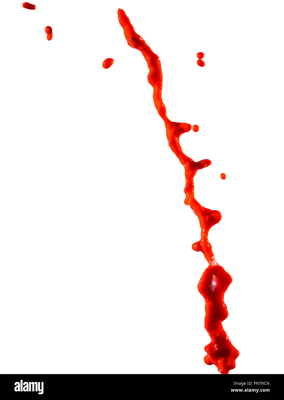 splash of red paint isolated on white background Stock Photo - Alamy