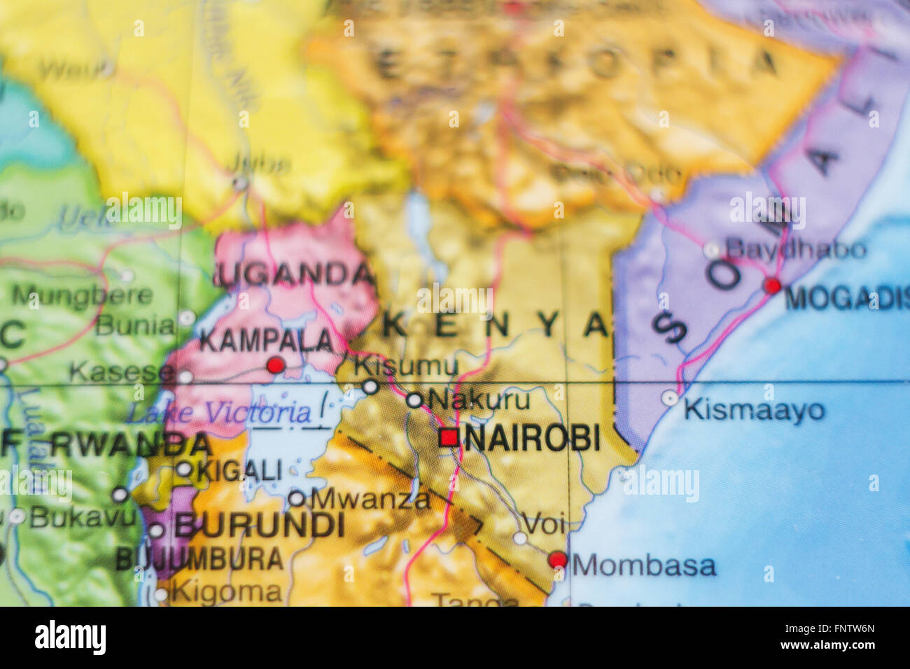 Kenya political map capital nairobi hi-res stock photography and images ...