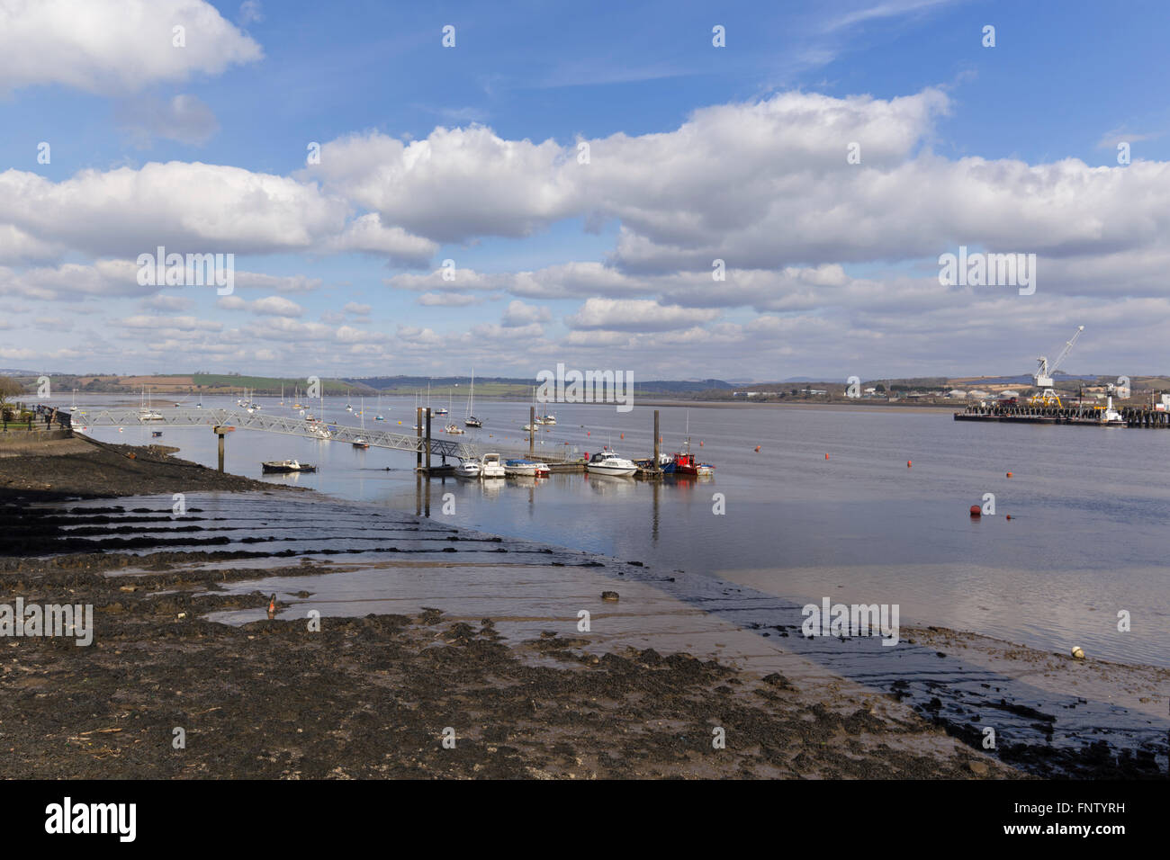 River Tamar taken from the Saltash side Stock Photo - Alamy