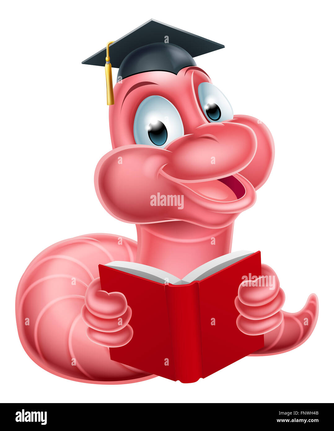 An illustration of a happy cute cartoon caterpillar worm mascot wearing ...